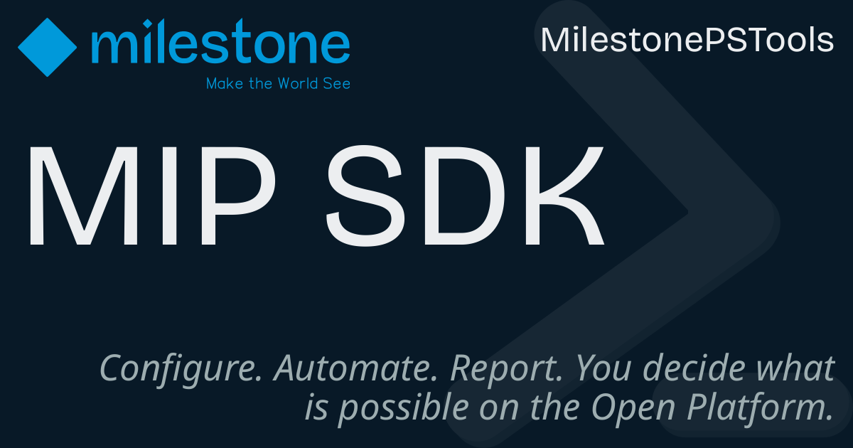 MIP SDK - MilestonePSTools Module